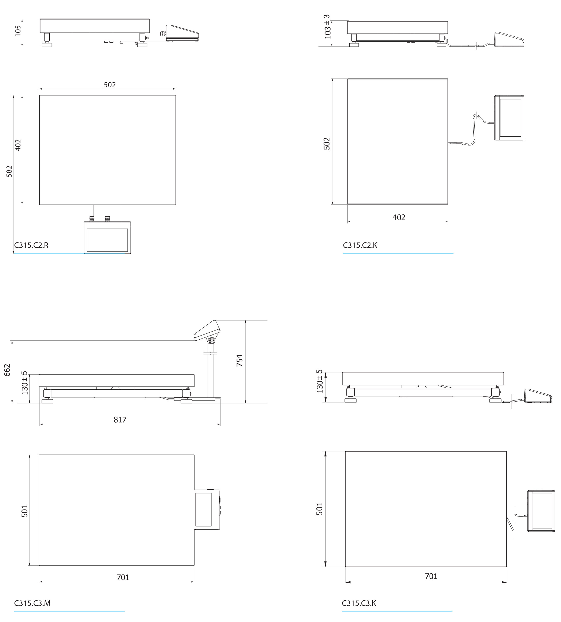 C315 Platform scales - RADWAG Mérlegek